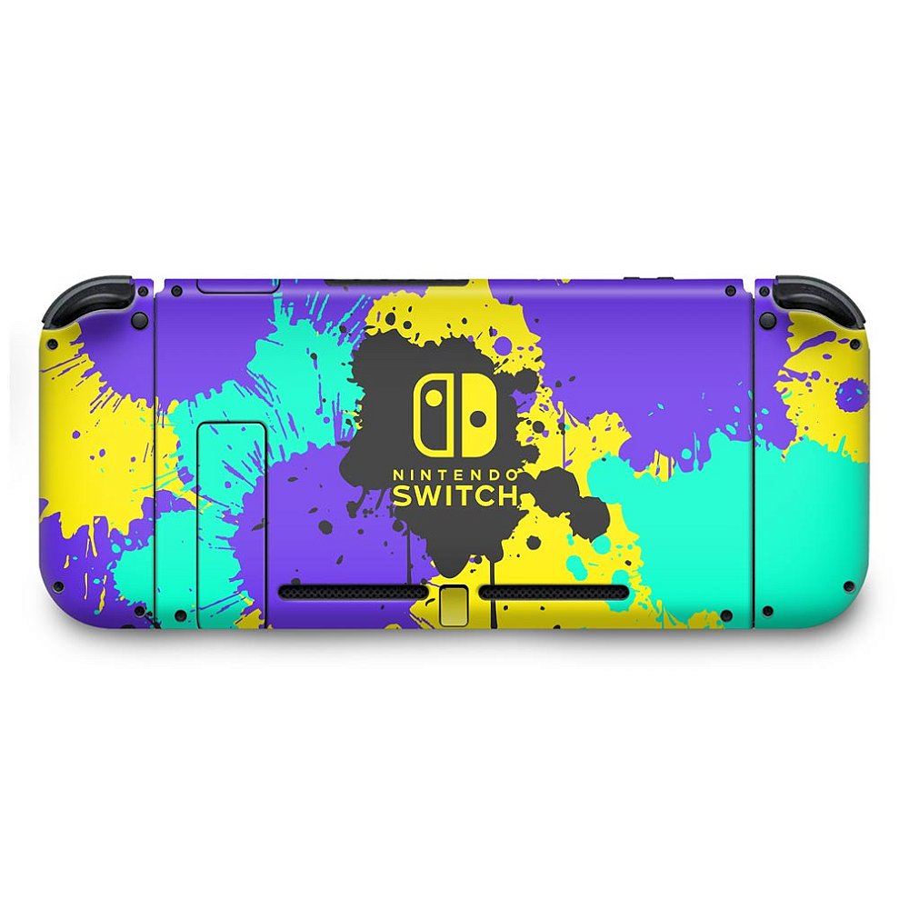 KIT Nintendo Switch Skin e Capa Anti Poeira - Splatoon 3 - Pop Arte Skins