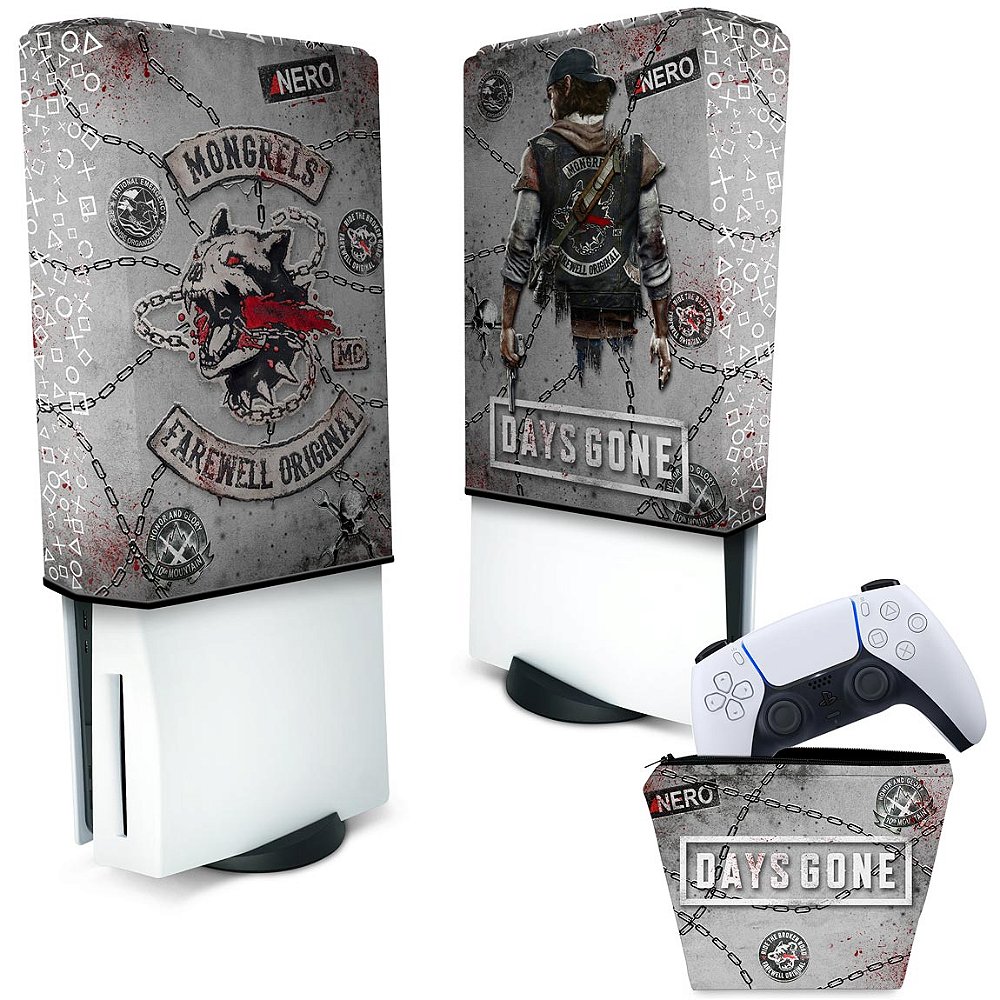 KIT Capa PS5 e Case Controle - Days Gone - Pop Arte Skins