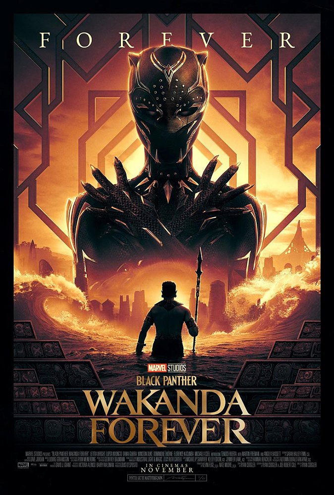 Poster Pantera Negra Wakanda Para Sempre F - Pop Arte Skins