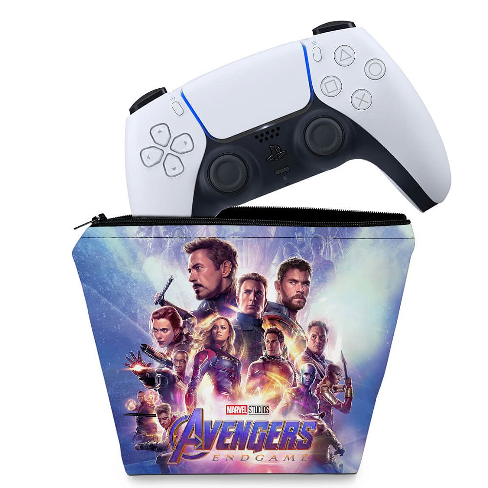 Capa PS5 Controle Case - Vingadores Ultimato Endgame - Pop Arte Skins