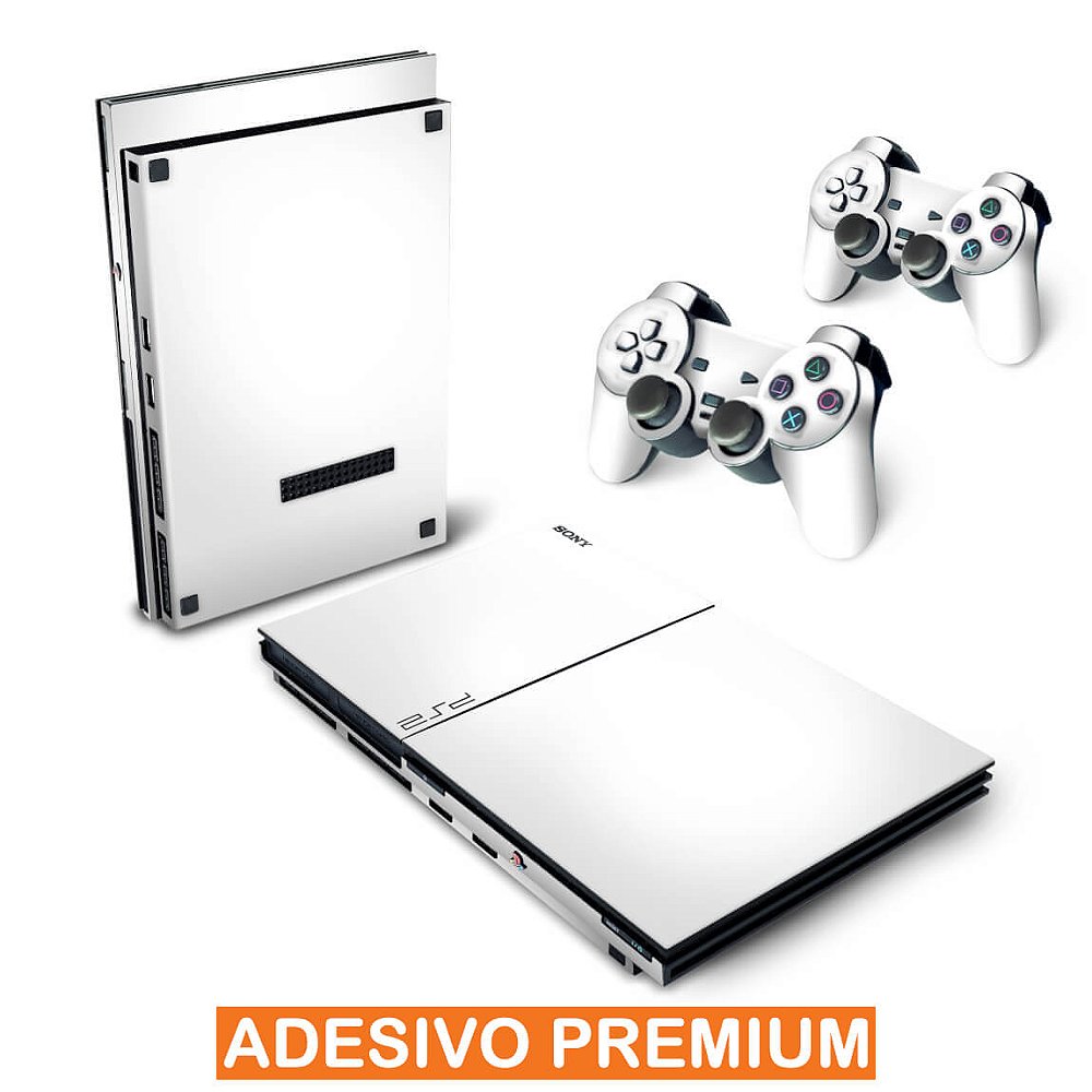 PS2 Slim Skin -Branco - Pop Arte Skins