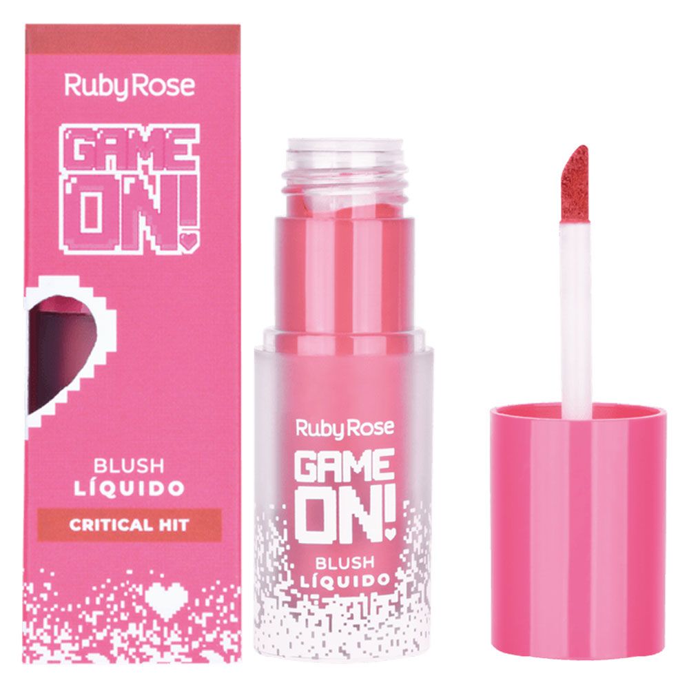 Blush Líquido Game On Ruby Rose HB-570 - Kit c/ 04 unid - Virtual Make ...