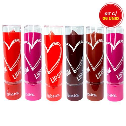 Batom Boom Lipstick Luisance Kit 06 unid | site de maquiagem - Virtual ...