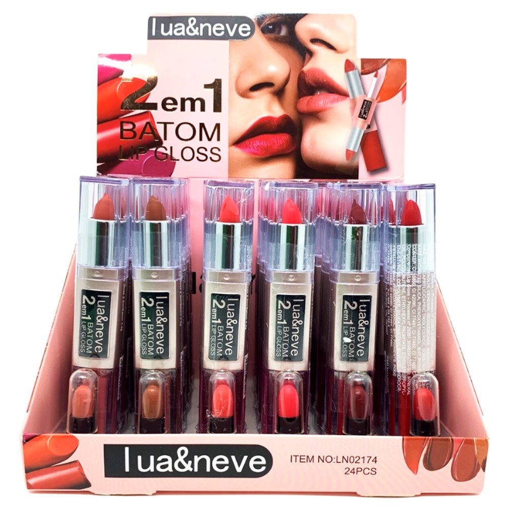 Batom Lip Gloss 2 em 1 Lua & Neve | Maquiagem Venda - Virtual Make | Fornecedora de Maquiagens ...