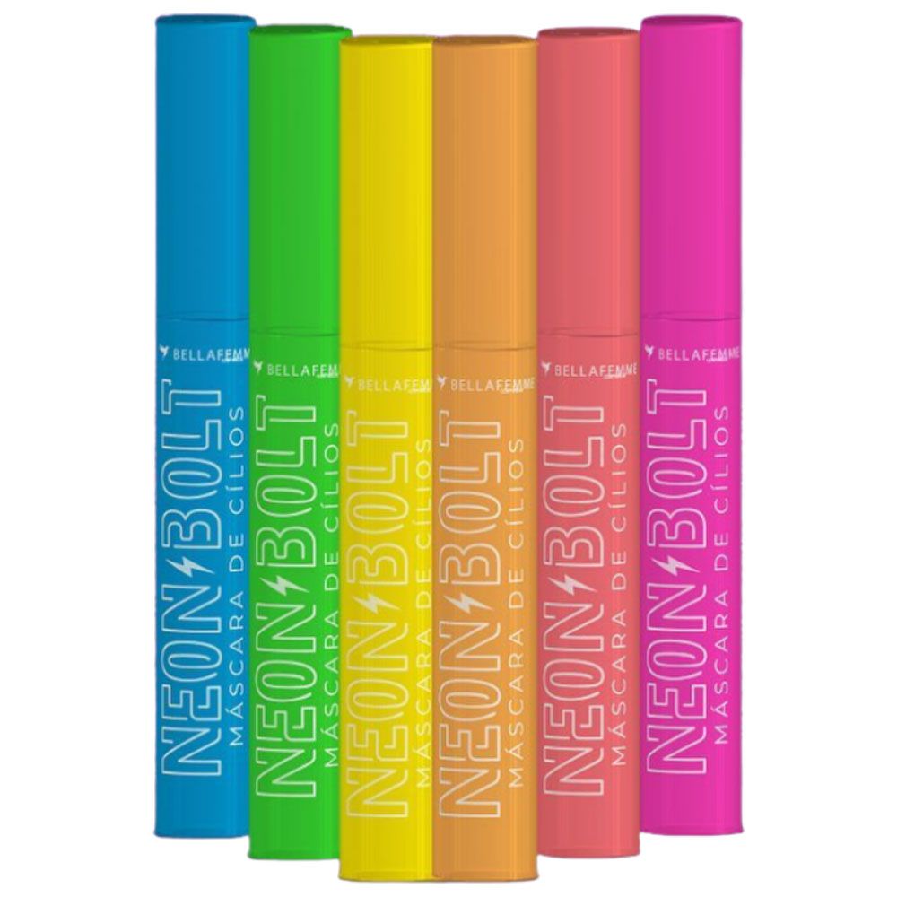 Máscara de Cílios Neon Bolt Bella Femme BF10095 – Box c/ 24 unid ...