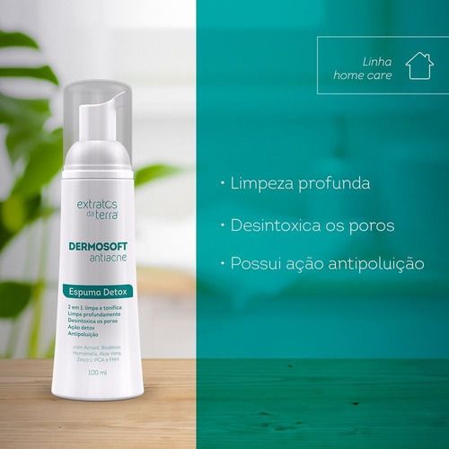 DERMOSOFT ANTIACNE ESPUMA DETOX 100 ML - Josi da Beleza