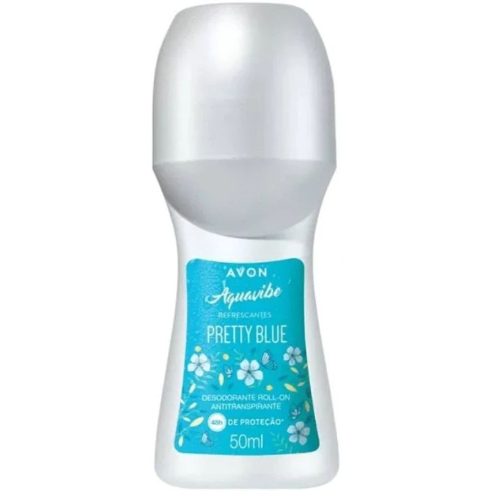 Avon Desodorante Roll-on Aquavibe Pretty Blue 50ml - Perfumaria Carol