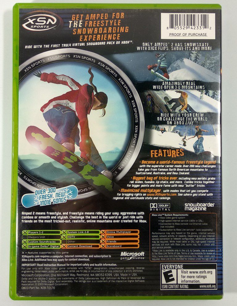 Amped 2 Original - Xbox Clássico - Sebo dos Games - 9 anos! Games ...