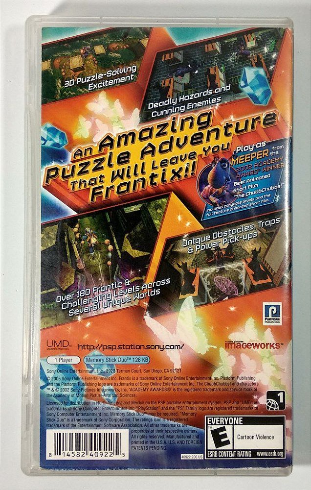 Frantix a puzzle adventure Original - PSP - Sebo dos Games - 9 anos ...