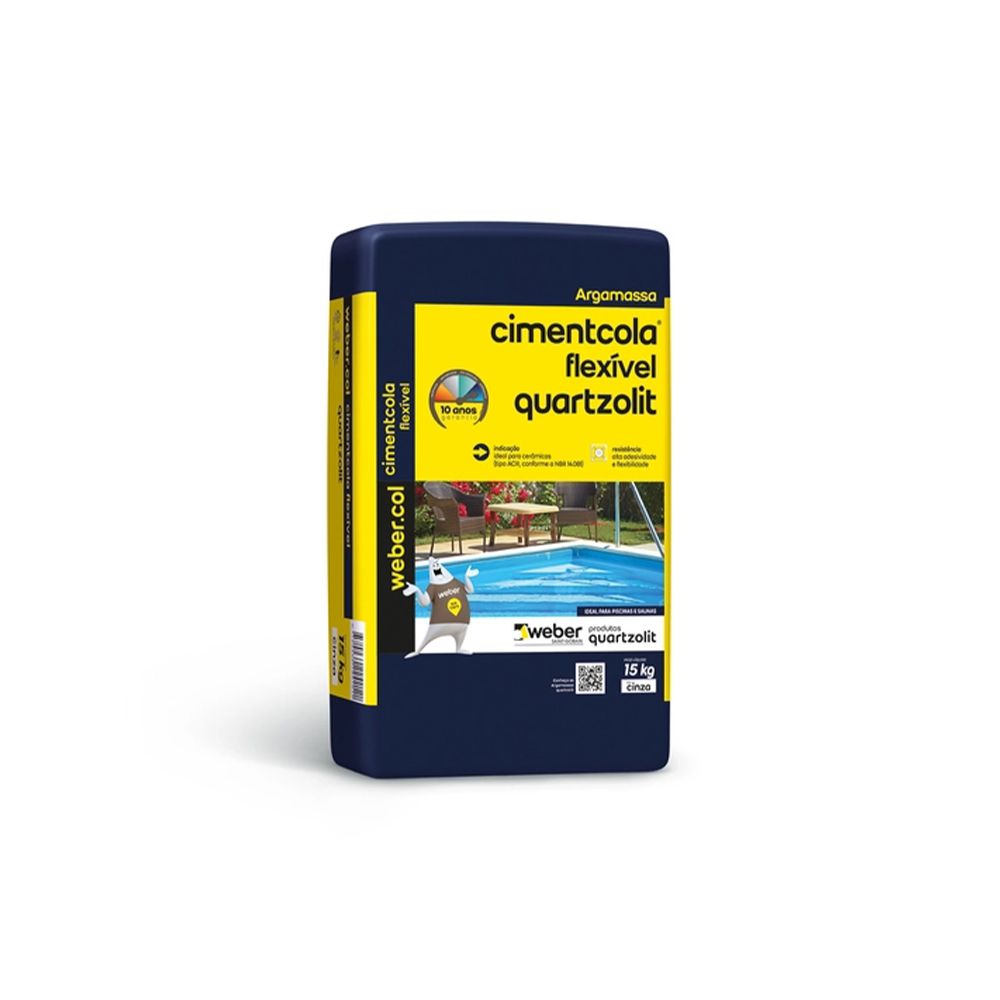 Argamassa Cimentcola AC3 Flexível 15kg - Quartzolit - Revestir Home ...