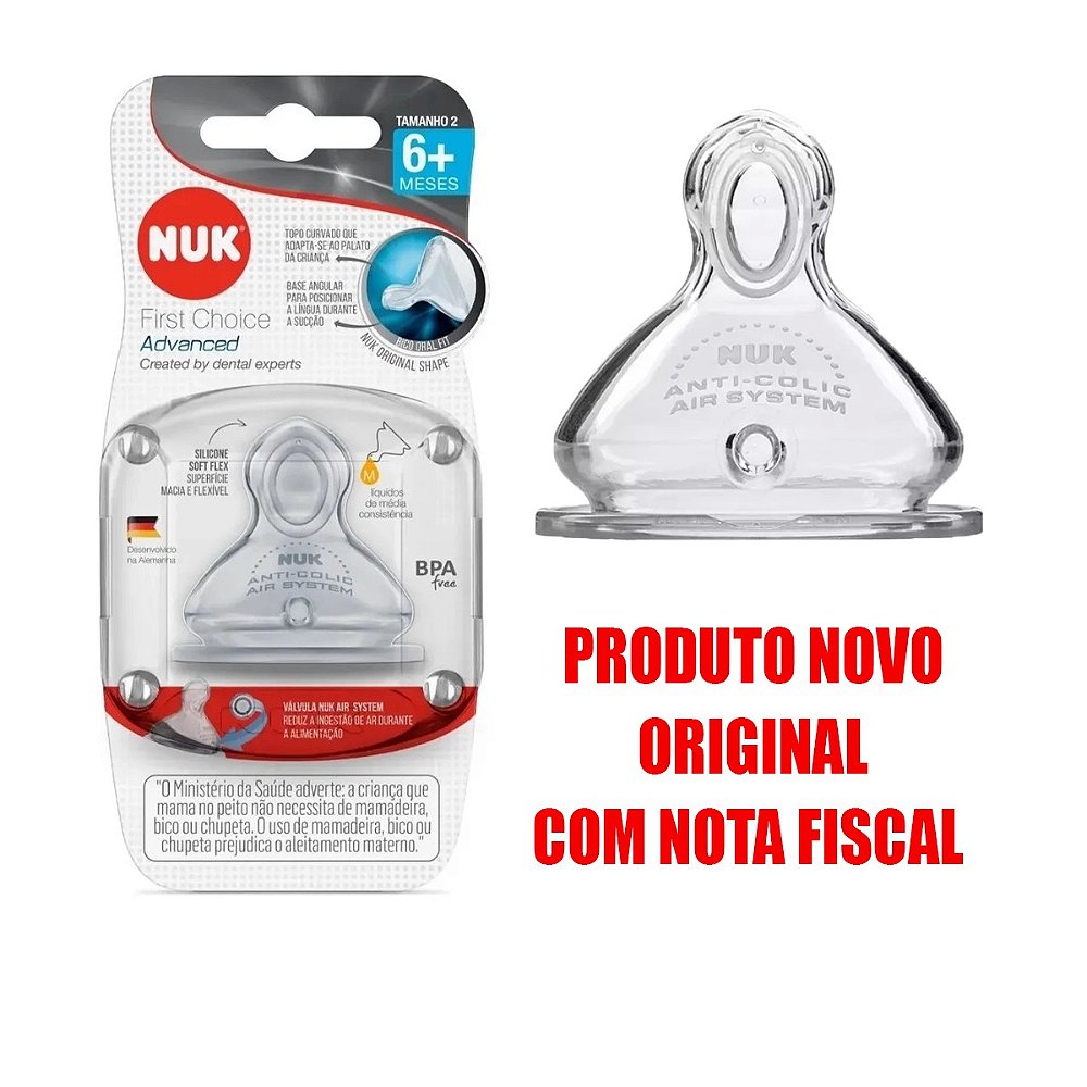 Bico Para Mamadeira FC Advanced Líquidos de Média Consistência S2 – NUK ...