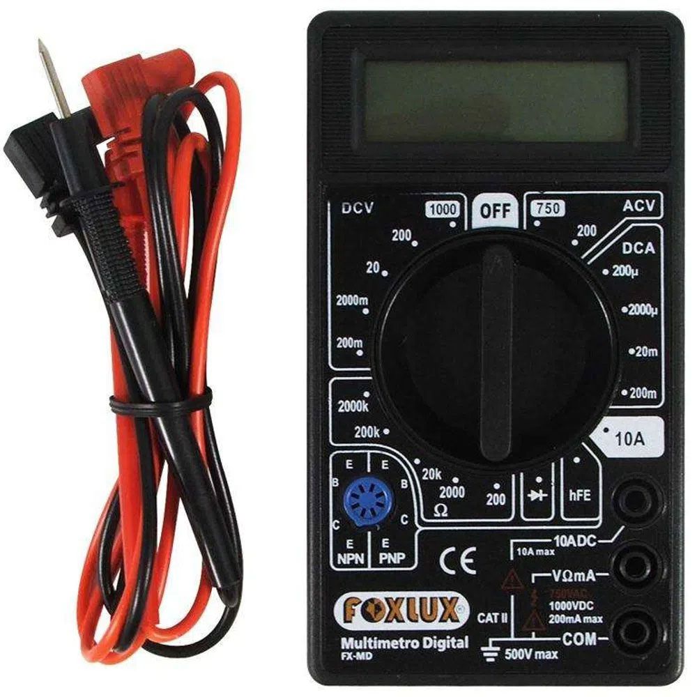 Multímetro Digital FX-MD Foxlux - Guemat | Ferramentas, Lar e Construção