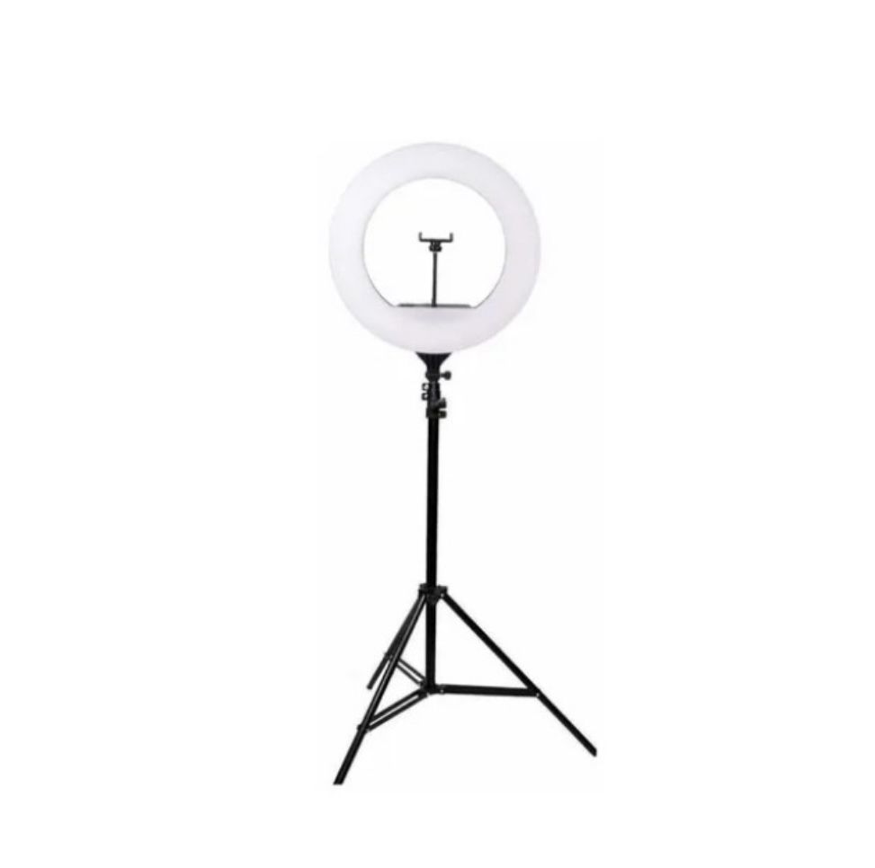 RING LIGHT 45CM - 18 POLEGADAS LED COM CONTROLE + TRIPÉ 2M - La’ Make