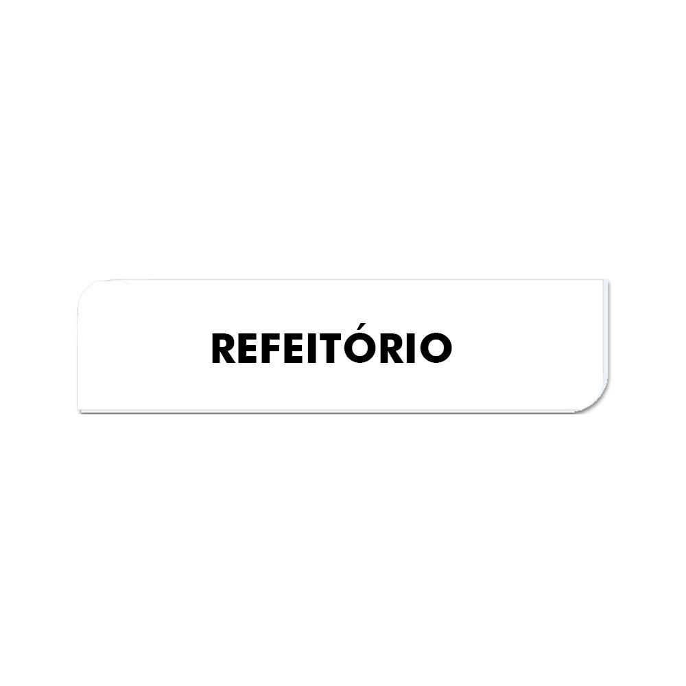 Placa Identificação - Refeitorio- Acrilico - Iplacas Sinalização