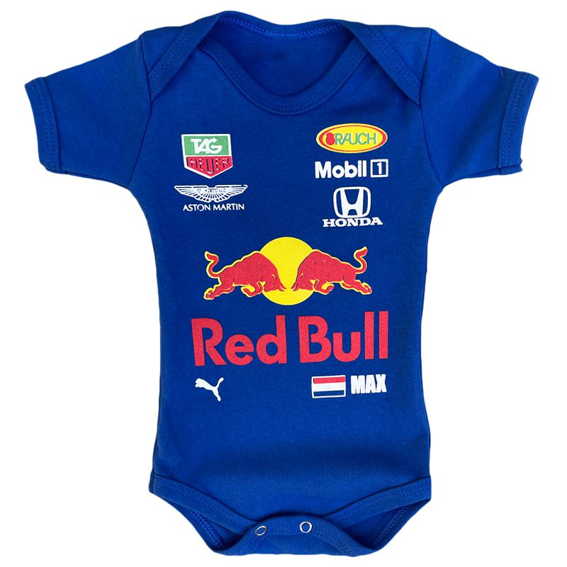 Kit Body Bebê Luxo Tule Fórmula 1 Red Bull Racing Menina | Baby Dress ...