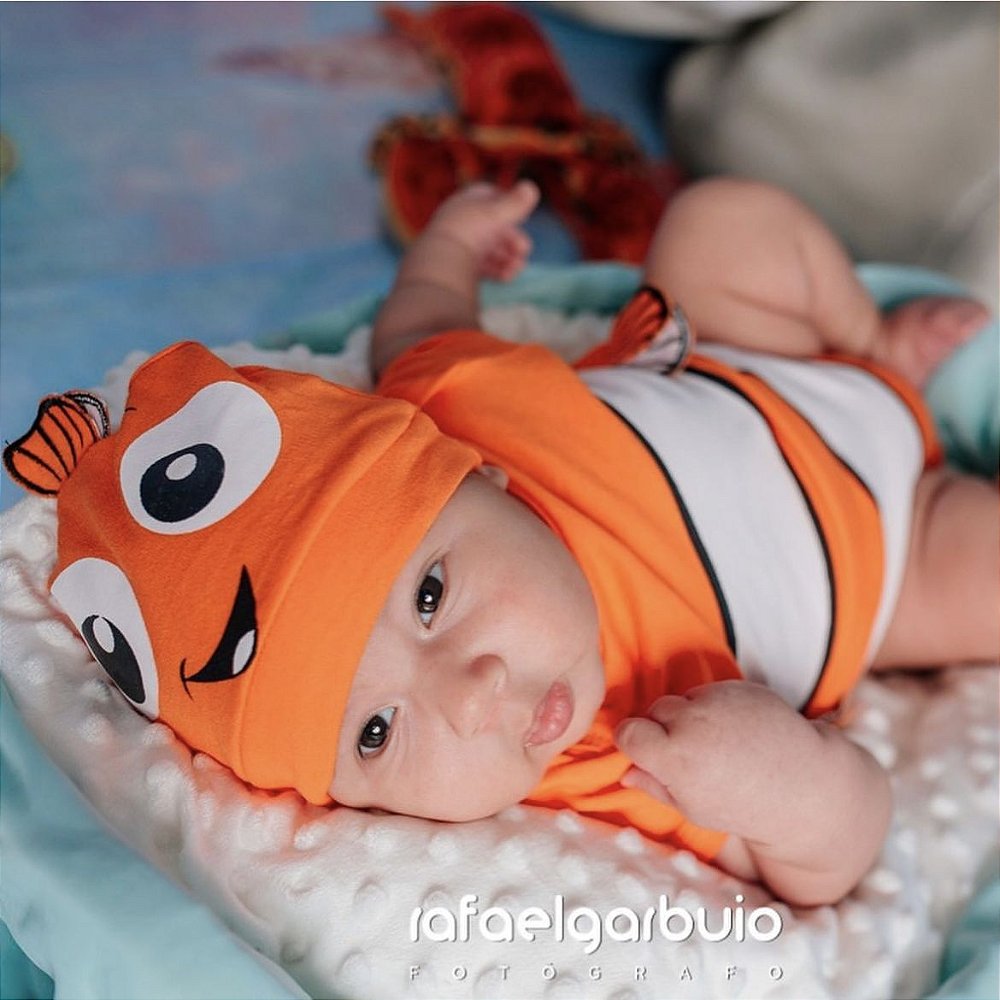 Kit Body Bebê Procurando Nemo com Touquinha | Baby Dress - Baby Dress ...