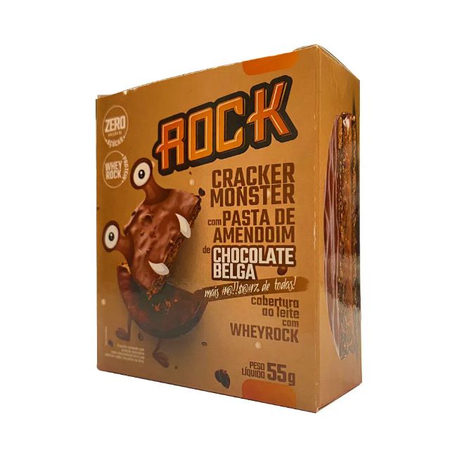 UNIDADE CRACKER MONSTER CHOCOLATE BELGA - ROCK - Uma Vida Suplementos ...