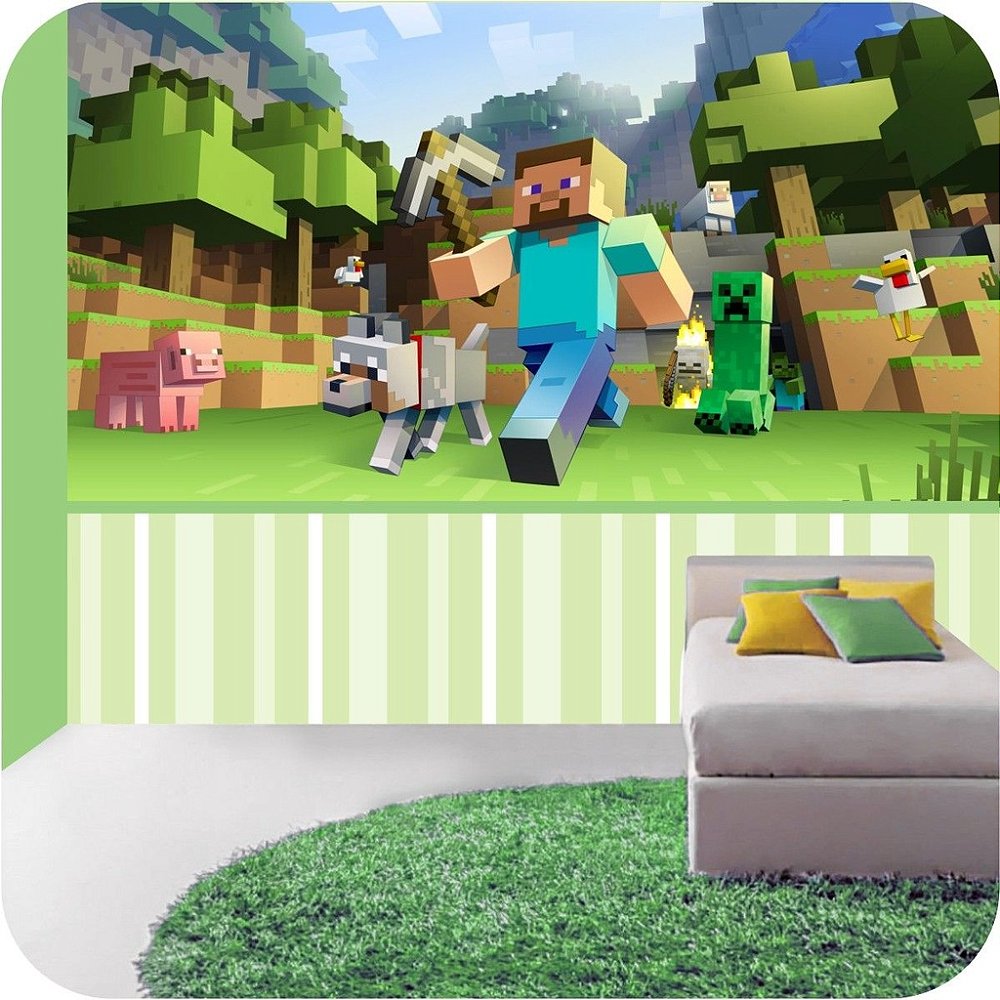 Adesivo para Parede Minecraft Adesivo MAX - Adesivos de Box, Parede ...