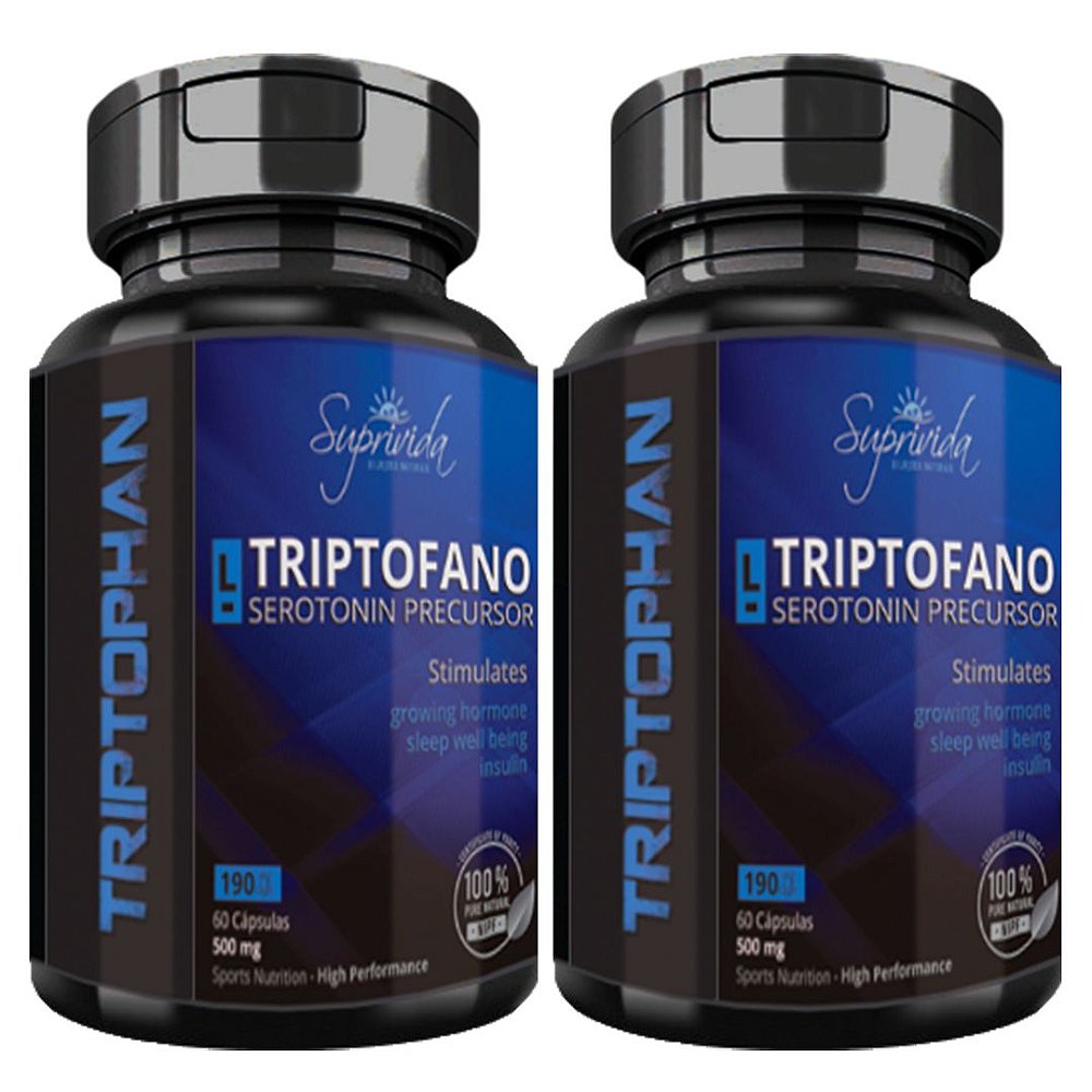 Triptophan (L-Triptofano) Precursor da Serotonina 60Cápsulas - Vida ...