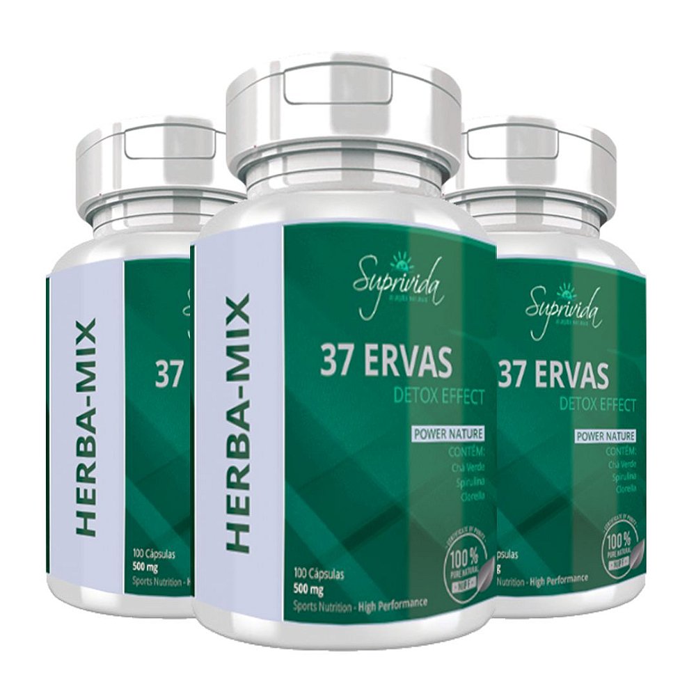 HERBA-MIX 37 Ervas 100 Cápsulas 500mg - Vida mais Natural - Loja de ...