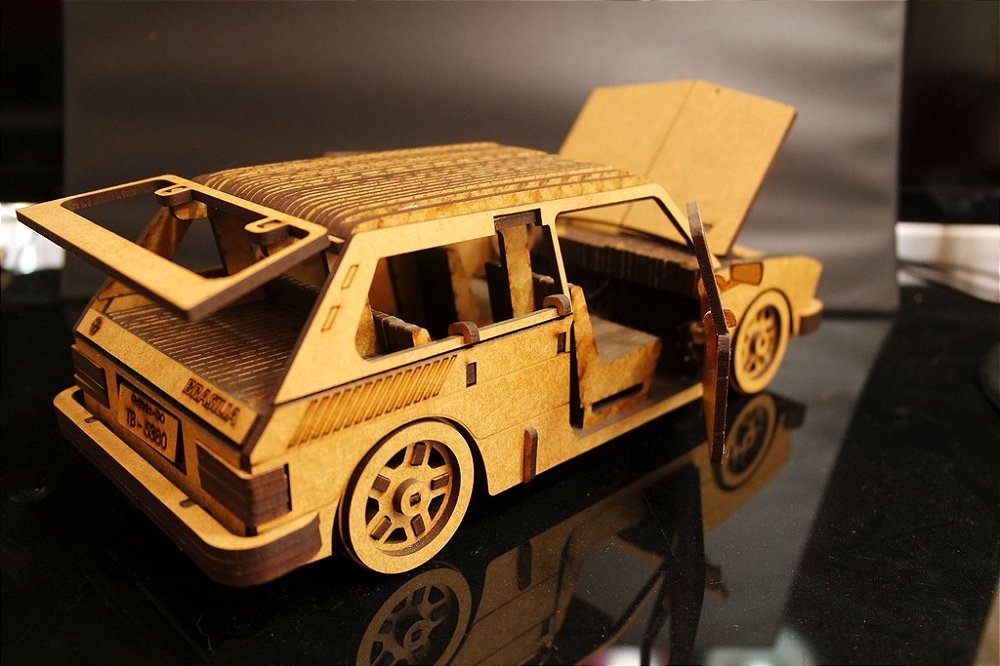 Carro 3D em mdf Modelo Brasília (Puzzle) Desmontado. - Brasillaser ...