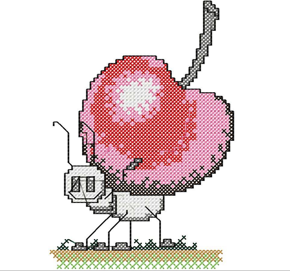 Matriz Bordado Ponto Cruz Formiguinhas - Matriz Bordados Eletrônicos