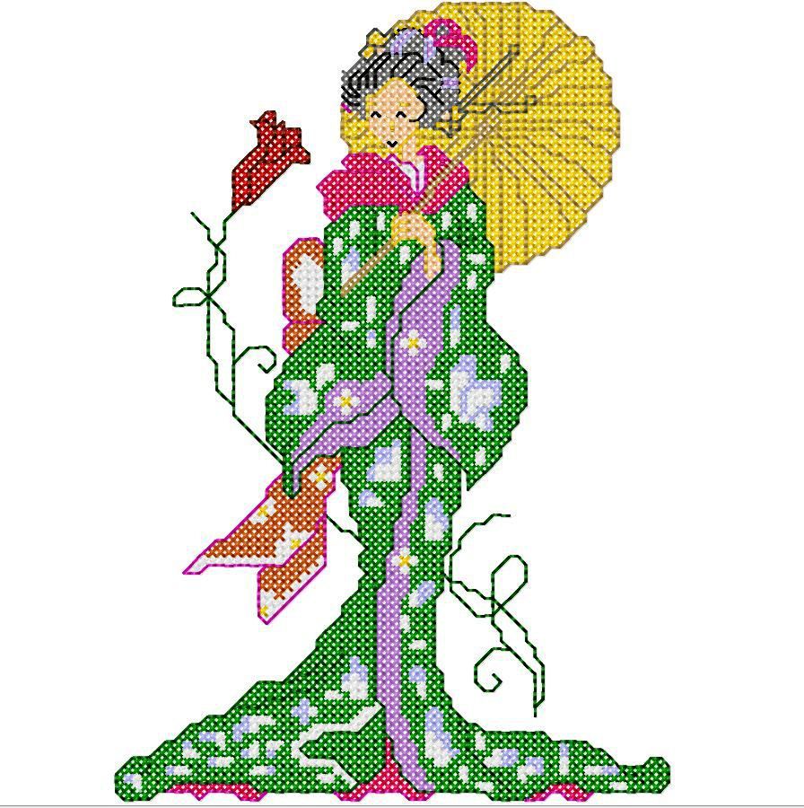 Matriz Bordado Japonesa De Kimono Matriz Bordados Eletrônicos
