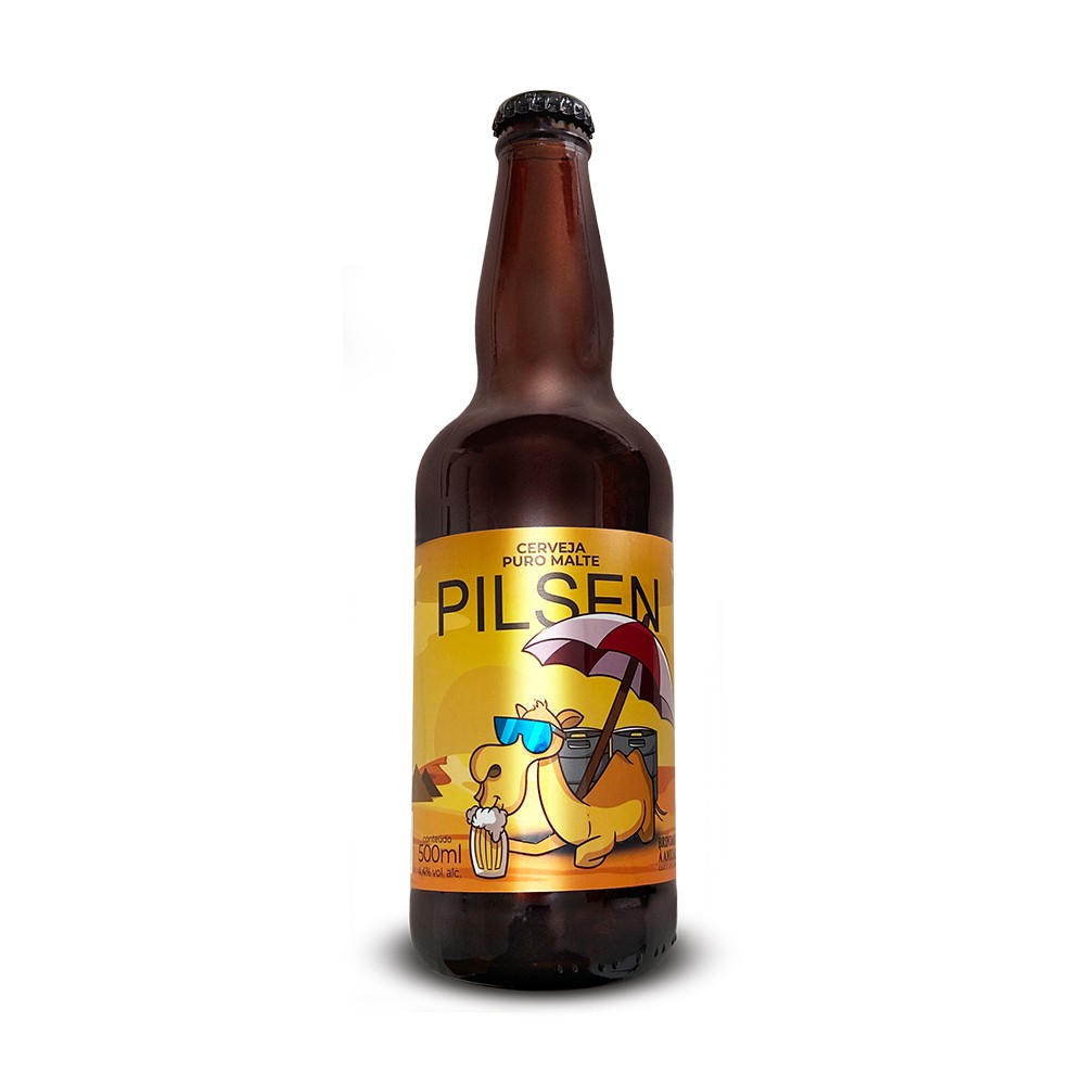 Kit Cerveja Pilsen / 1 Garrafa 500 ml + 1 Taça de Vidro - Beduven Bier ...