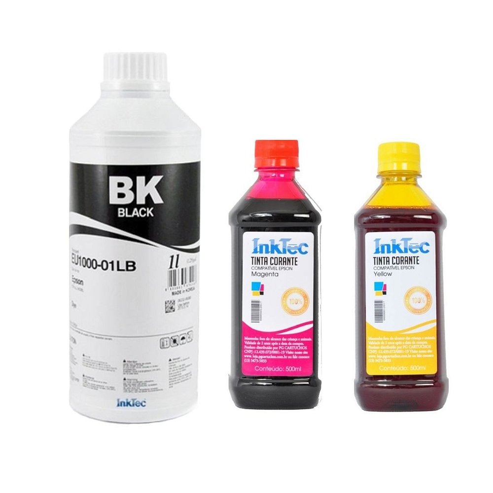 2 Litros Tinta INKTEC para EPSON L3110 | L3150 |L4110 | L4150 - PG ...