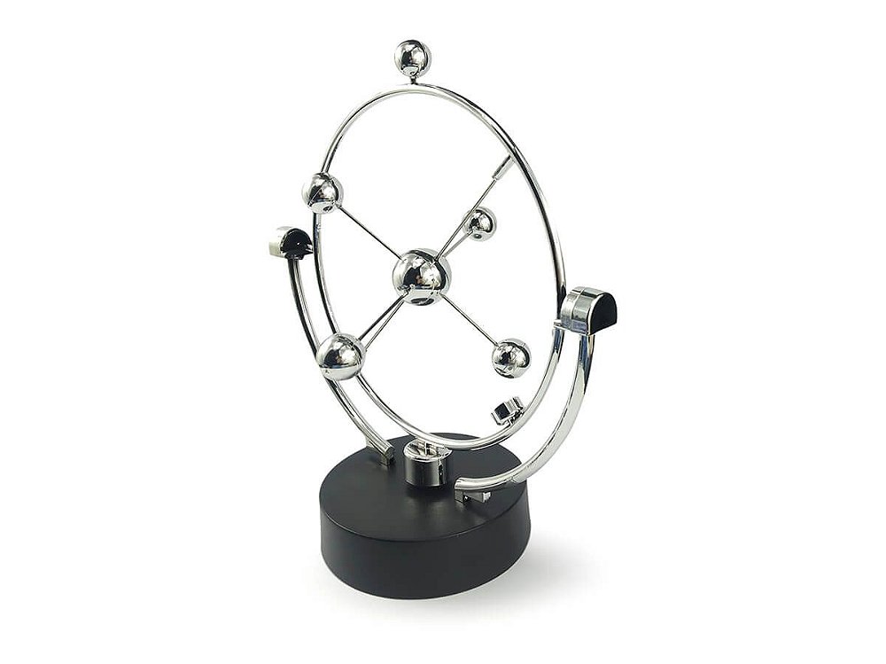 Pendulo De Newton Cinético Giratório Magnético Esferas Mesa Escritório ...
