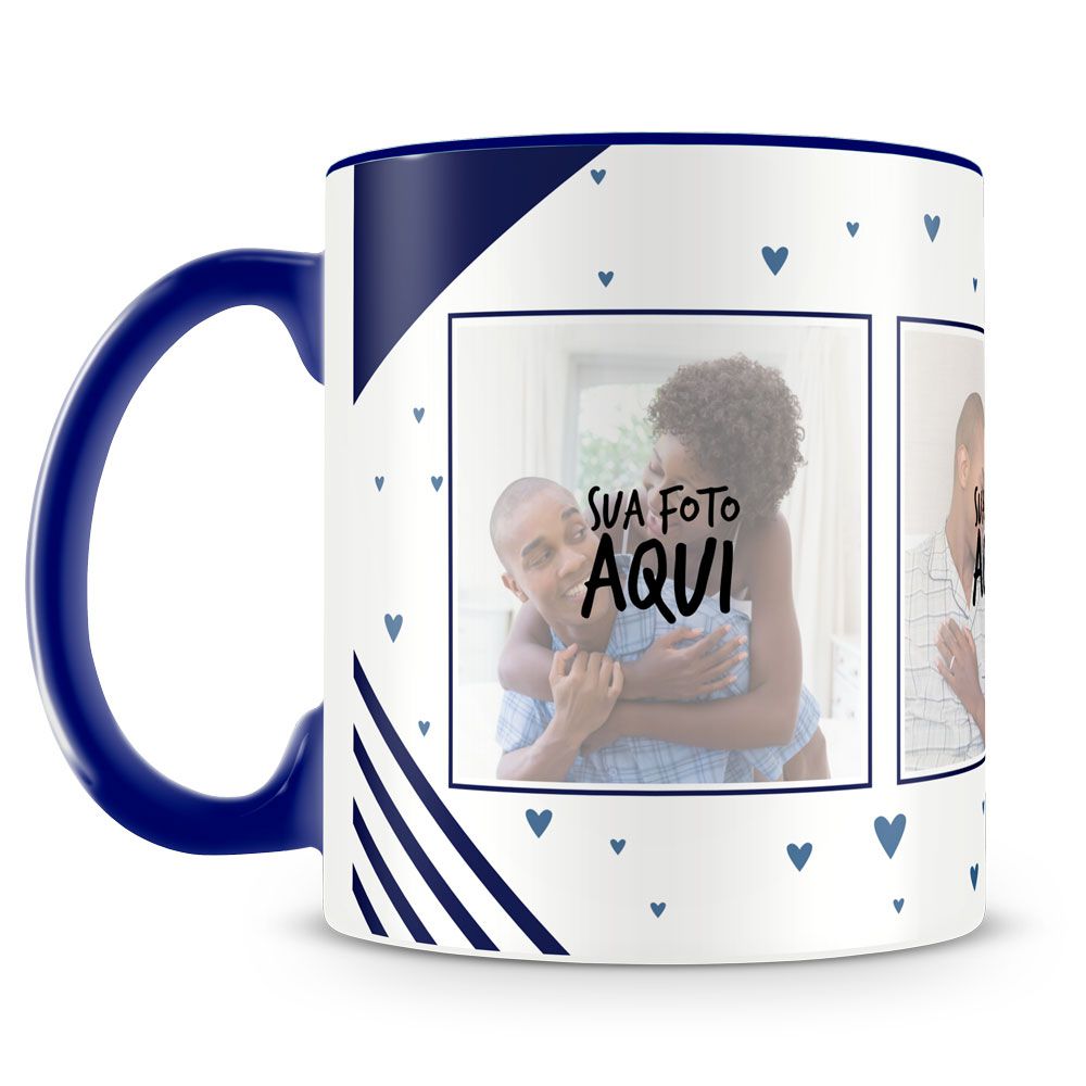 Caneca Personalizada Com Foto Mod.3 (3 Fotos) - Caneca Personalizada ...