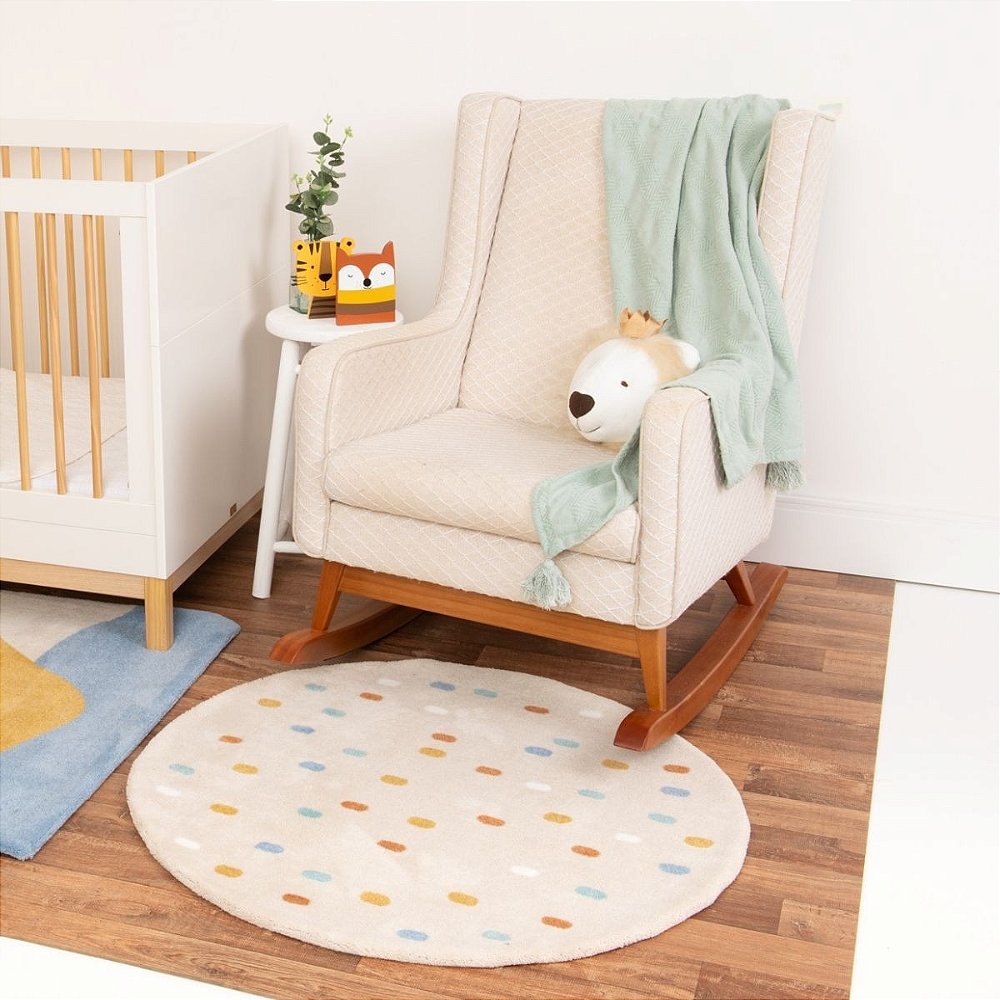 Tapete Infantil Redondo Gotinhas Boho - Cola e Decora - Decoração Infantil