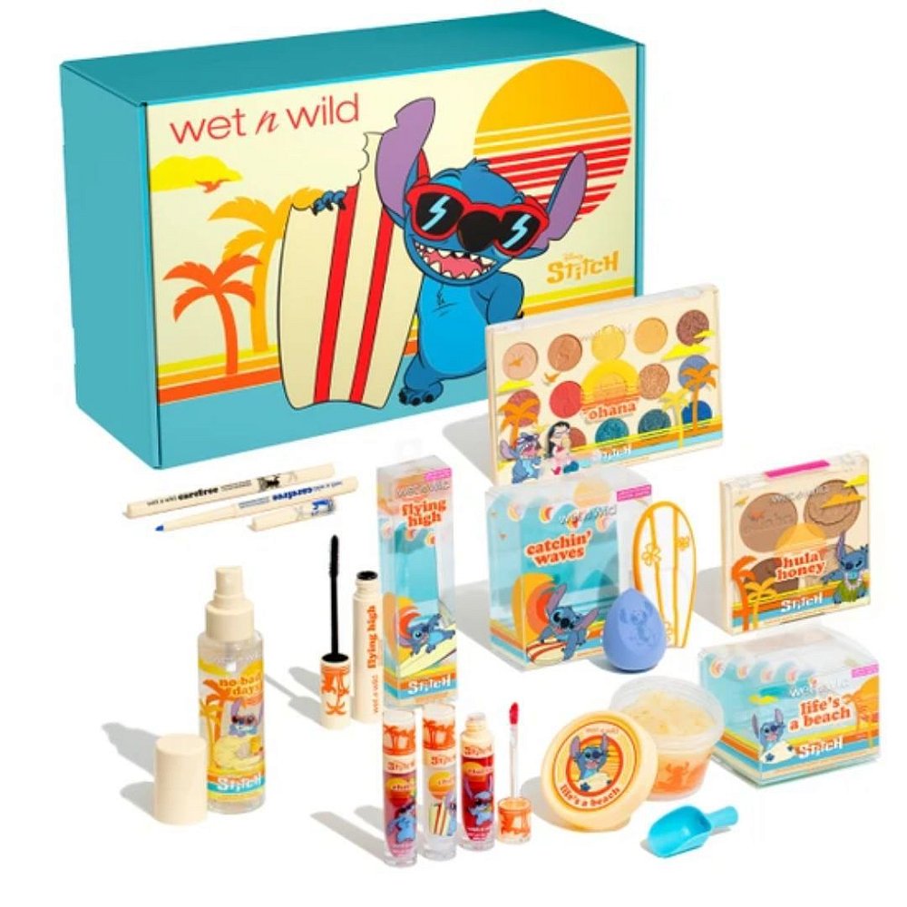 Wet n Wild Stitch PR Box | Coleção Lilo e Stitch - Imports MDM Wet n Wild Stitch PR Box | Coleção Lilo e Stitch - Imports MDM