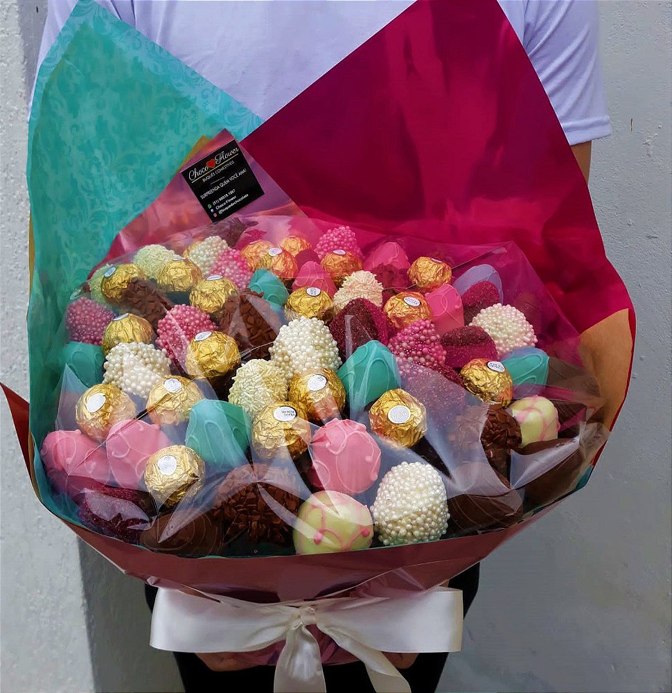 Mega Buquê Candy Colors - Choco Flower | Buquês Flores de Chocolate