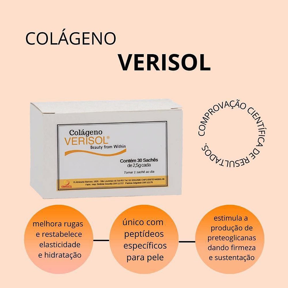 COLÁGENO | VERISOL - Fórmula Vital | Farmácia de Manipulação
