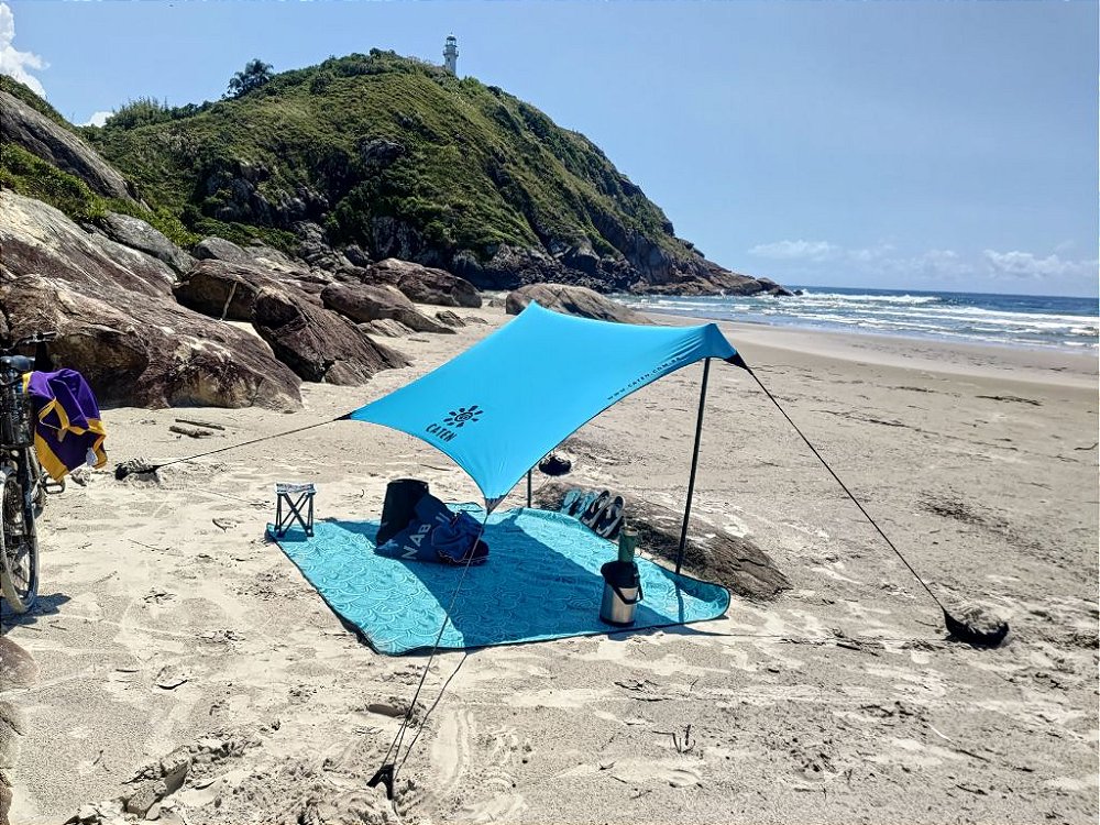 TENDA PARA PRAIA - CATEN 2 - GAZEBO BARRACA CAMPING + BOLSA DE TRANSPO ...