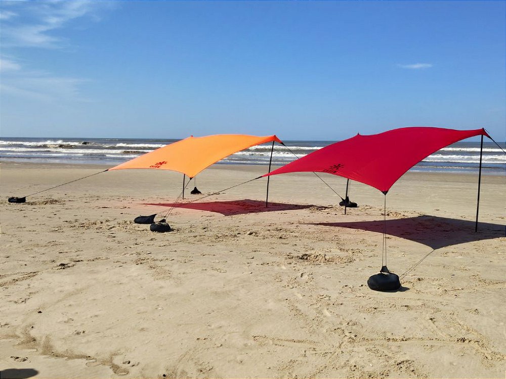 TENDA PARA PRAIA - CATEN GIGANTE 2 - GAZEBO BARRACA CAMPING + BOLSA DE ...