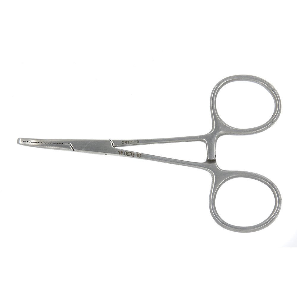 Pinça Hemostática Hartmann, curva, com dente, 10,0cm - Ortocir ...