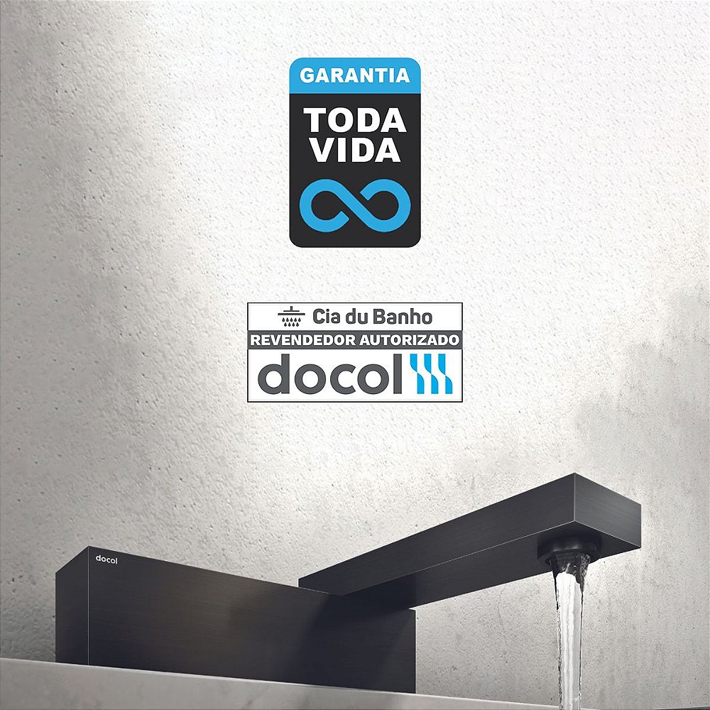 Torneira Lavatório de Mesa Docol Giro Grafite Escovado Docol - Cia du ...