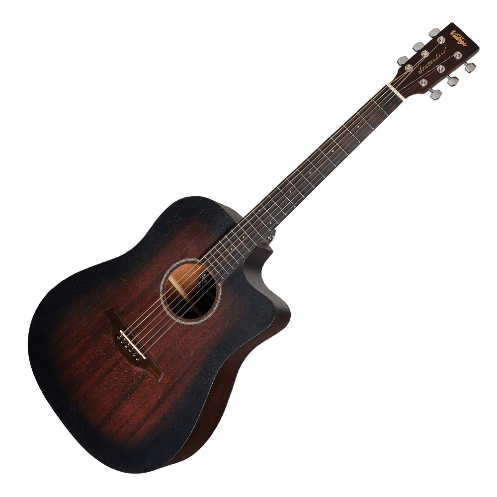 Violão Folk Elétrico Aço Vintage VE440WK Statesboro Whisky Sour ...