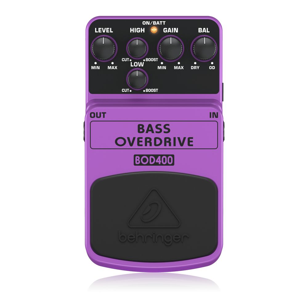 Pedal de Overdrive para Baixo Behringer BOD400 Bass Overdrive ...