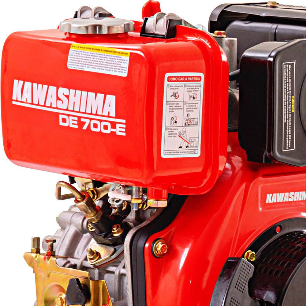 Motor Estacionário Kawashima DE 700E A Diesel 296cc 7 Hp - Centro das ...