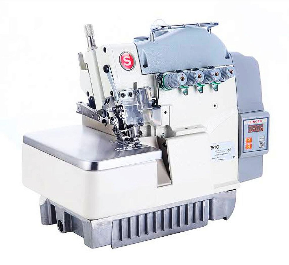 Máquina de Costura Industrial Overlock Singer 351G-251M-35 Direct Drive ...