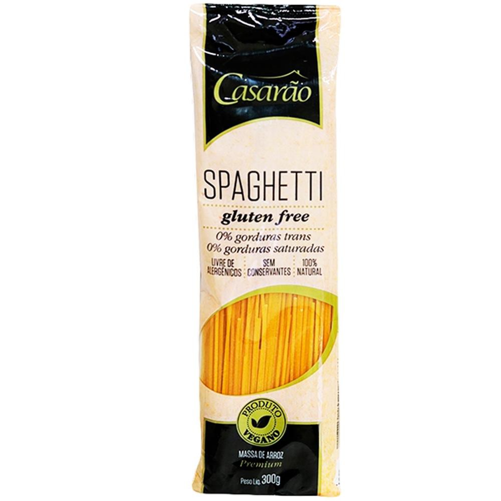Macarrão Spaghetti Premium S/ Glúten (300g) - Casarão - SOS Suplementos ...