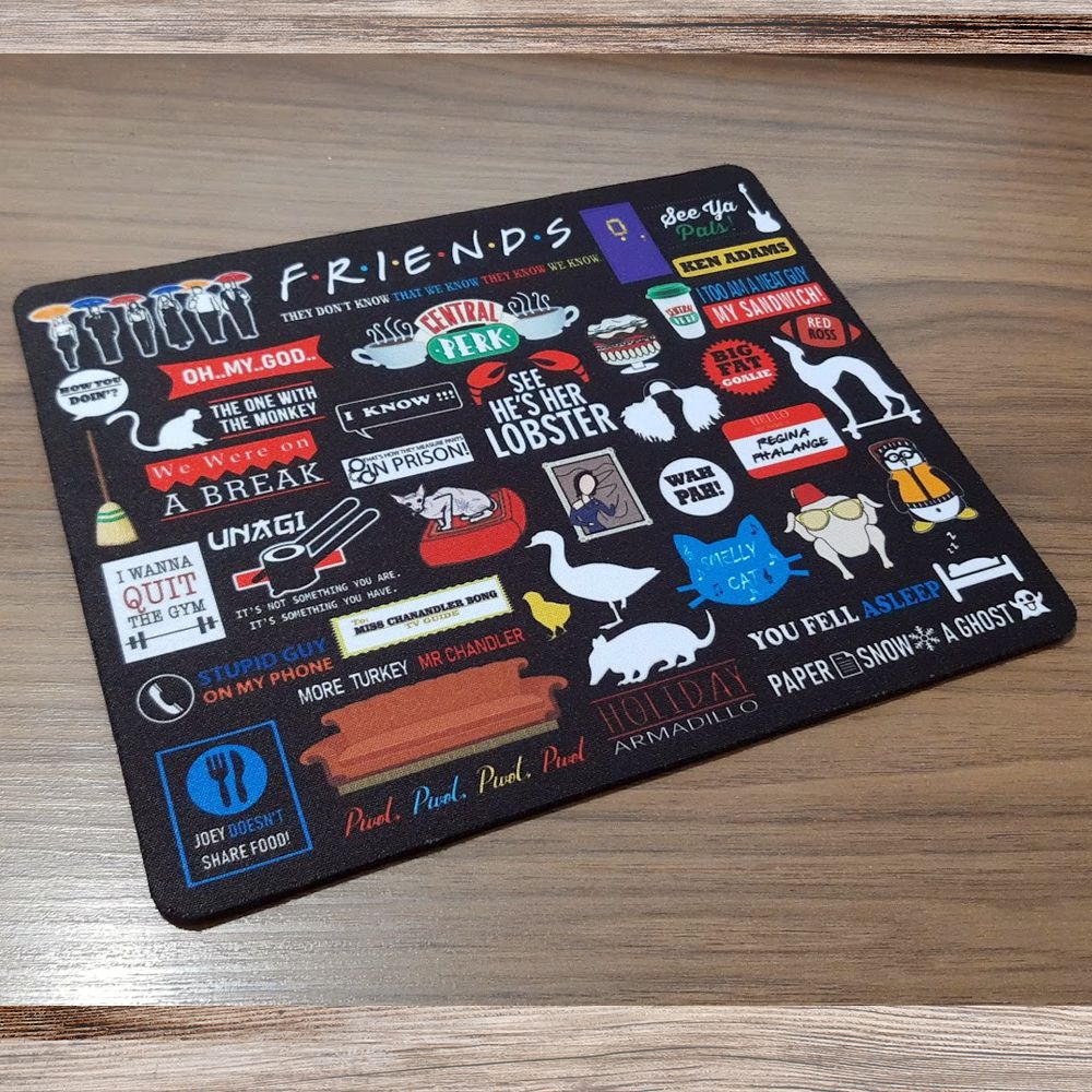 Mouse Pad - Icons Moments Friends - Loja Fun Geek - Presentes criativos