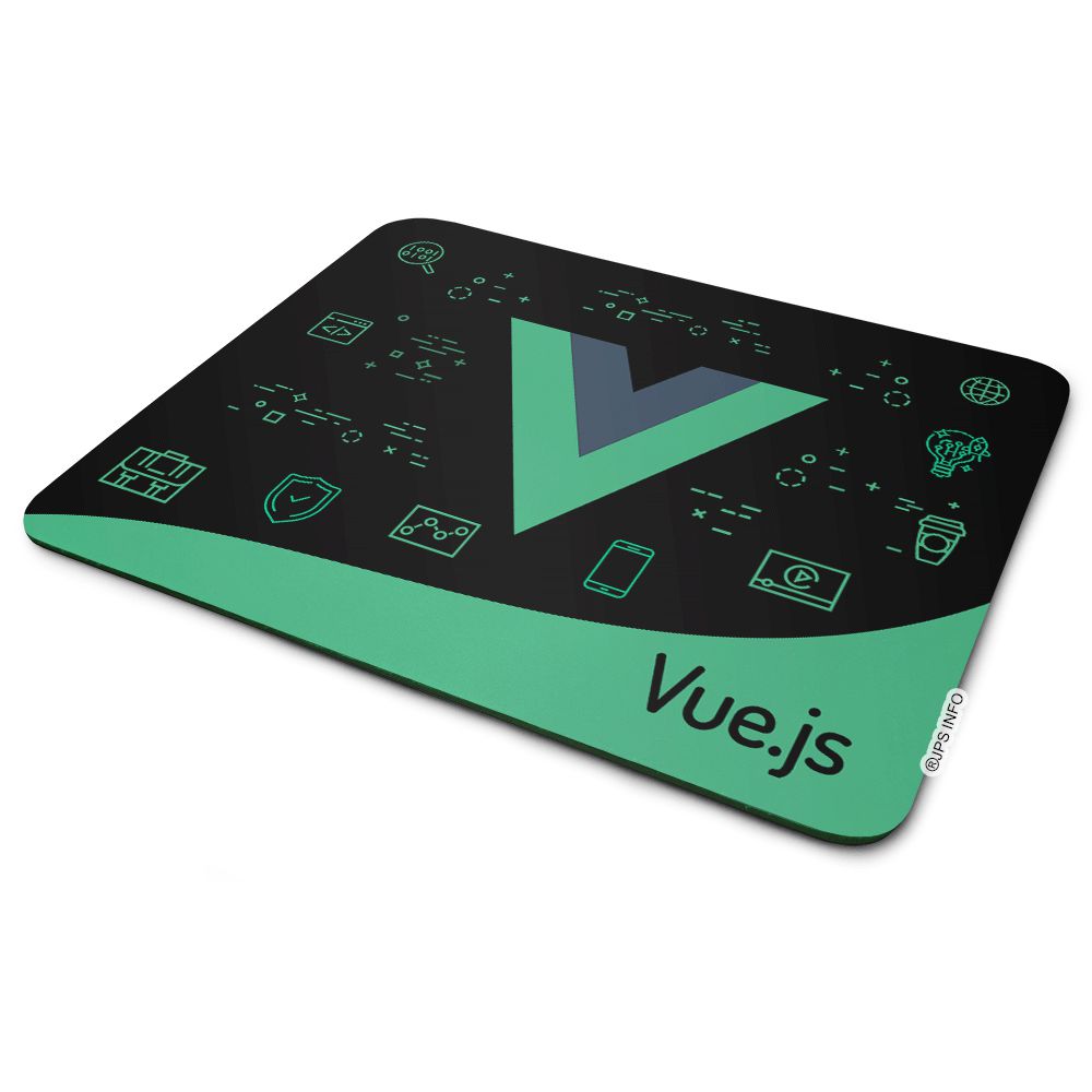 Mouse Pad Dev - Vue JS - Loja Fun Geek - Presentes criativos Mouse Pad Dev - Vue JS - Loja Fun Geek - Presentes criativos