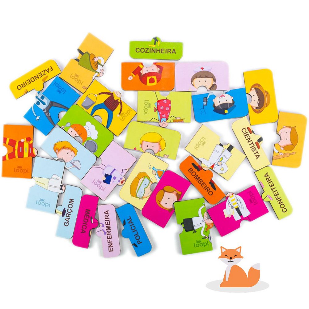 Jogo das Profissões - Loopi Toys - Jogos Educativos
