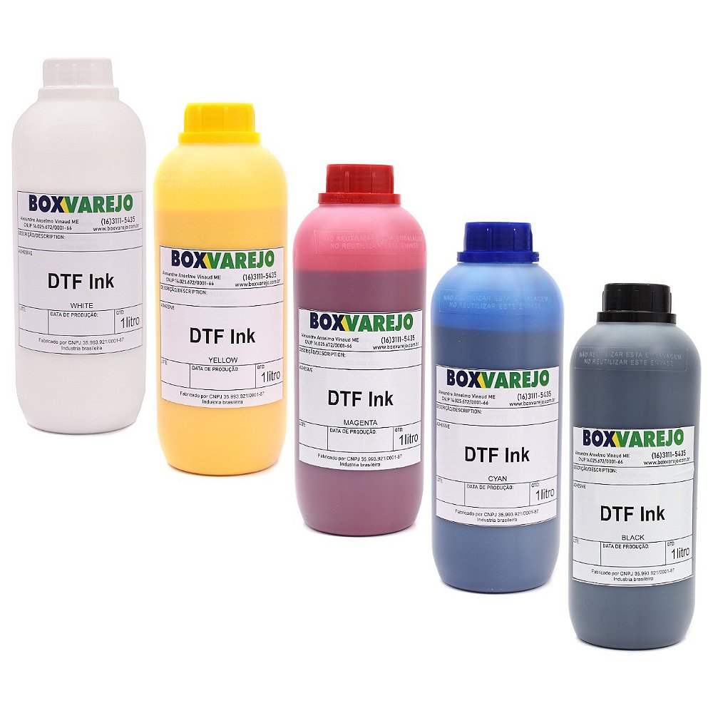 Kit Tinta INK DTF - 1000 ml - Box Varejo