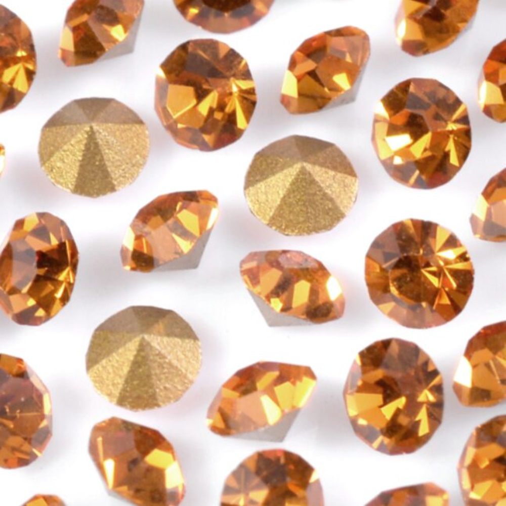 pedra de strass topaz 1.90mm cônica pp12 ss5.5 - Braido Folheados