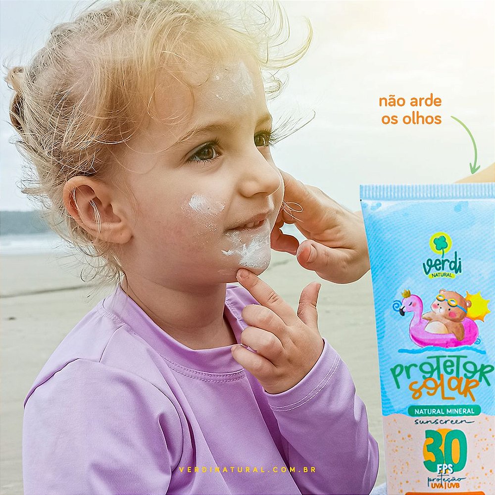 Verdi Natural Protetor Solar FPS 30 Físico e Mineral Rosto e Corpo ...